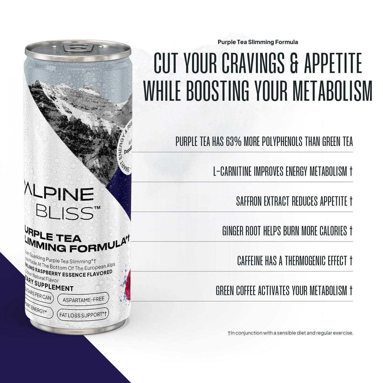 Purple Tea Slimming Formula | 20 Calorie Sparkling Alpine Water Drink ...